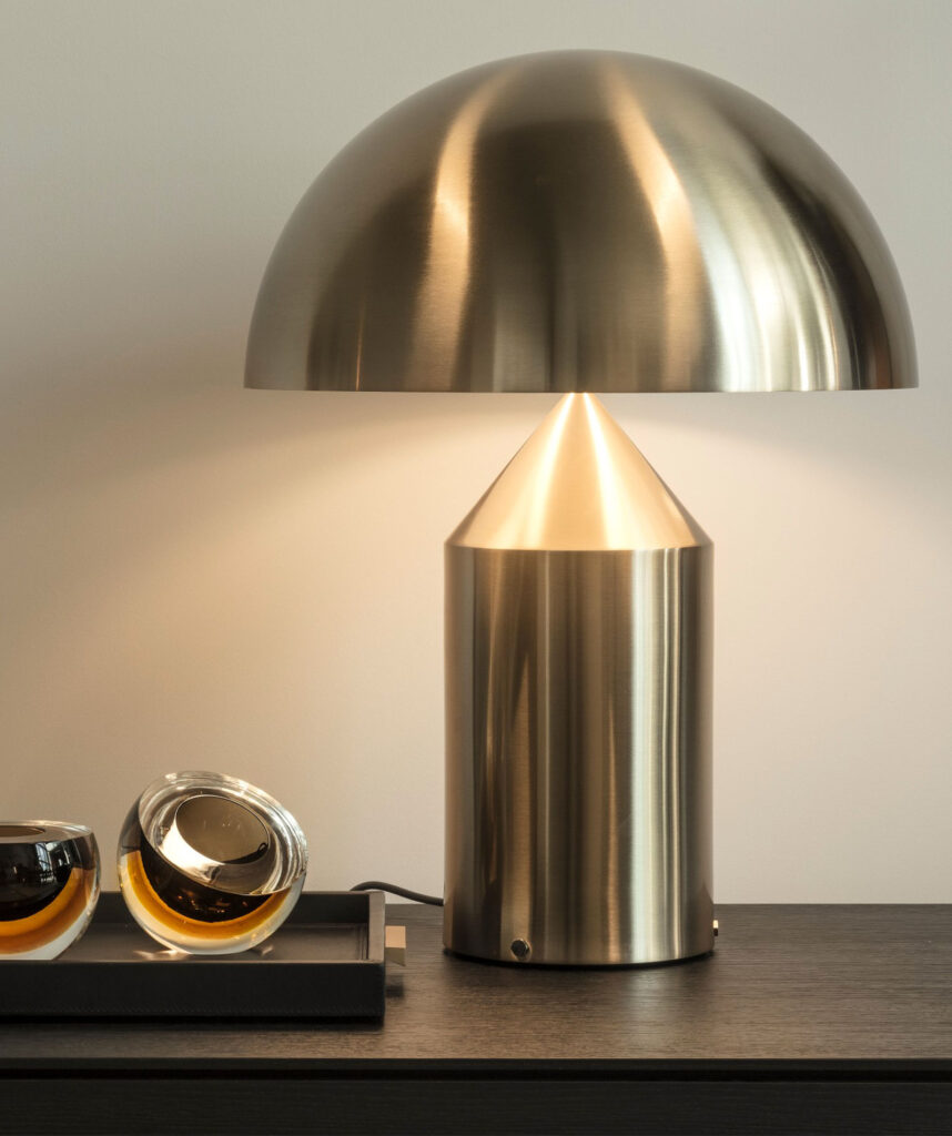 Atollo OLUCE h 50 cm Vico Magistretti, 1977 - design-icons.it