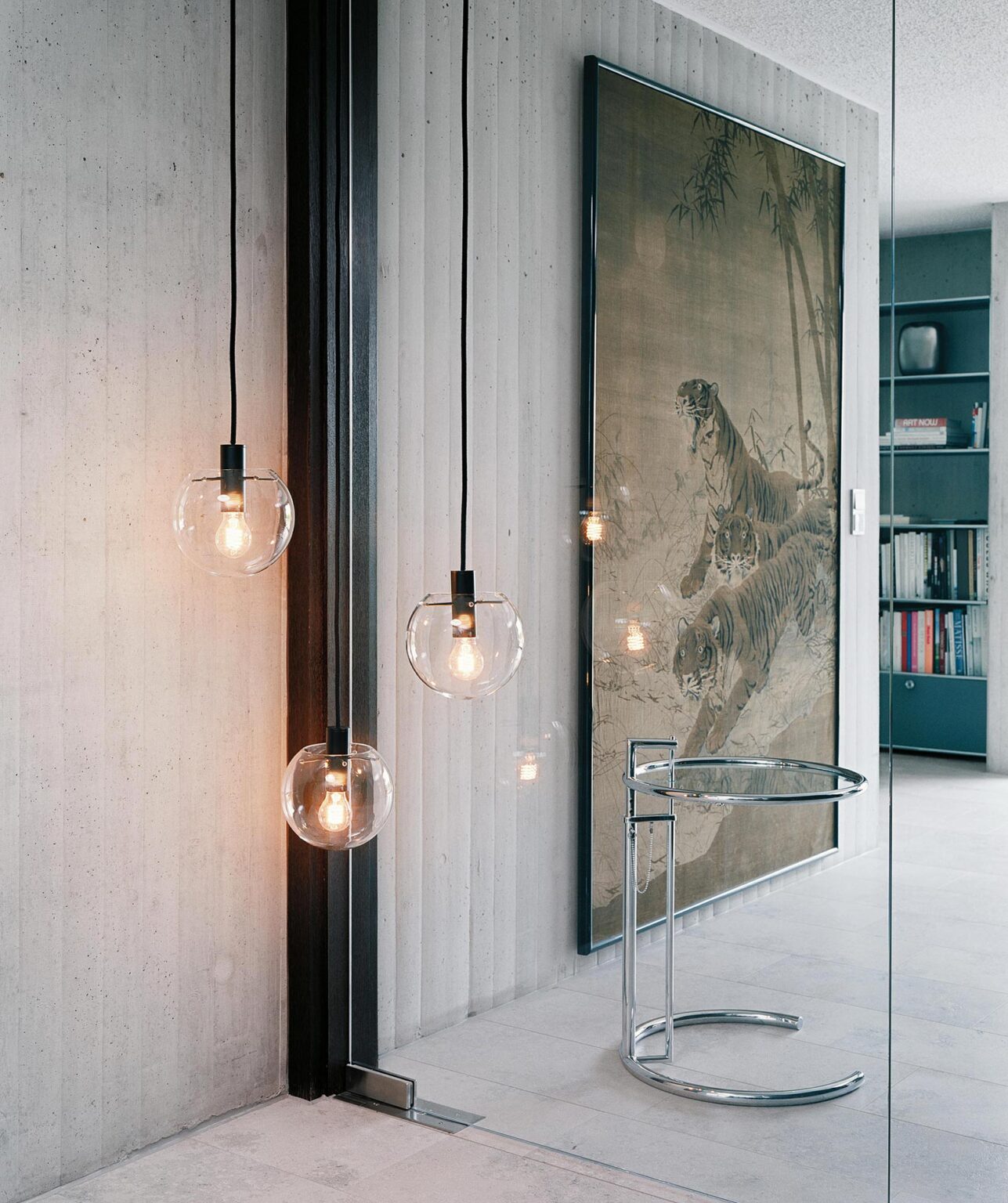 PAIR OF LOW TABLES Adjustable table E 1027 CLASSICON Eileen Gray, 1927 ...